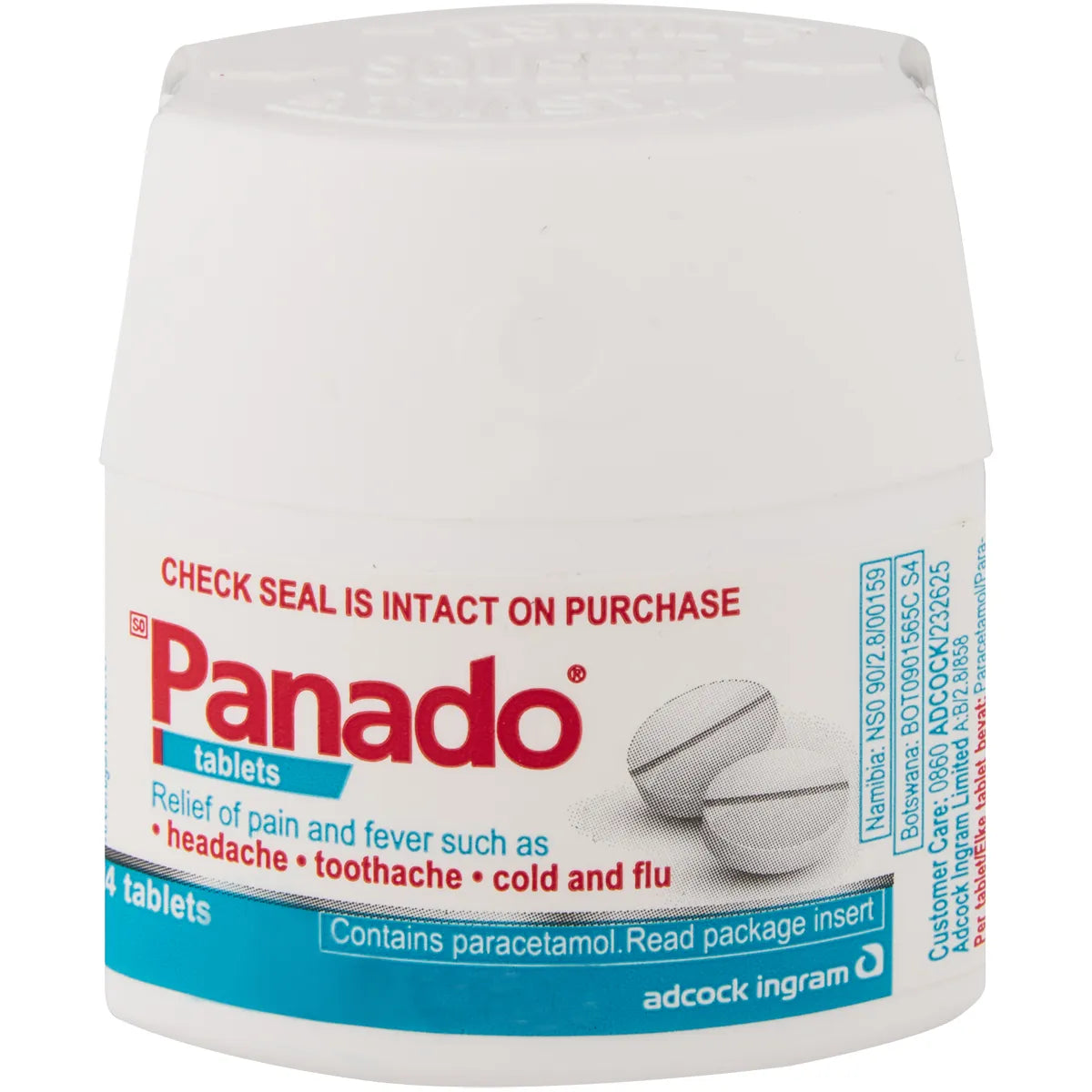Panado Tablets (Tub) 24's – Randpark Pharmacy
