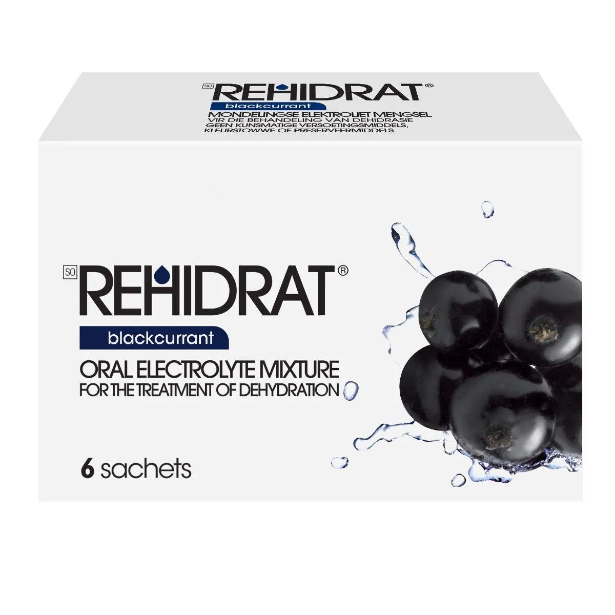 Rehidrat Oral Electrolyte Mixture Blackcurrant 14g X 6 Sachets ...