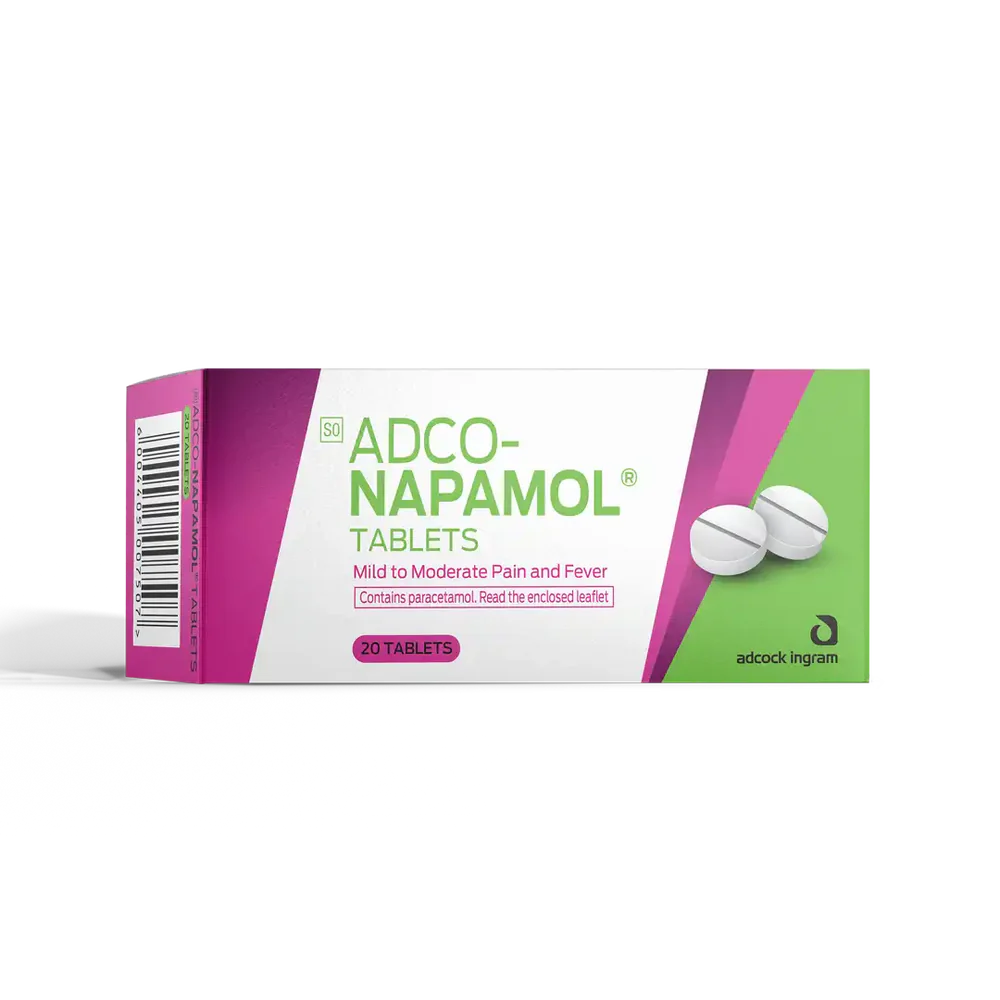 Adco-Napamol Tablets 20's – Randpark Pharmacy