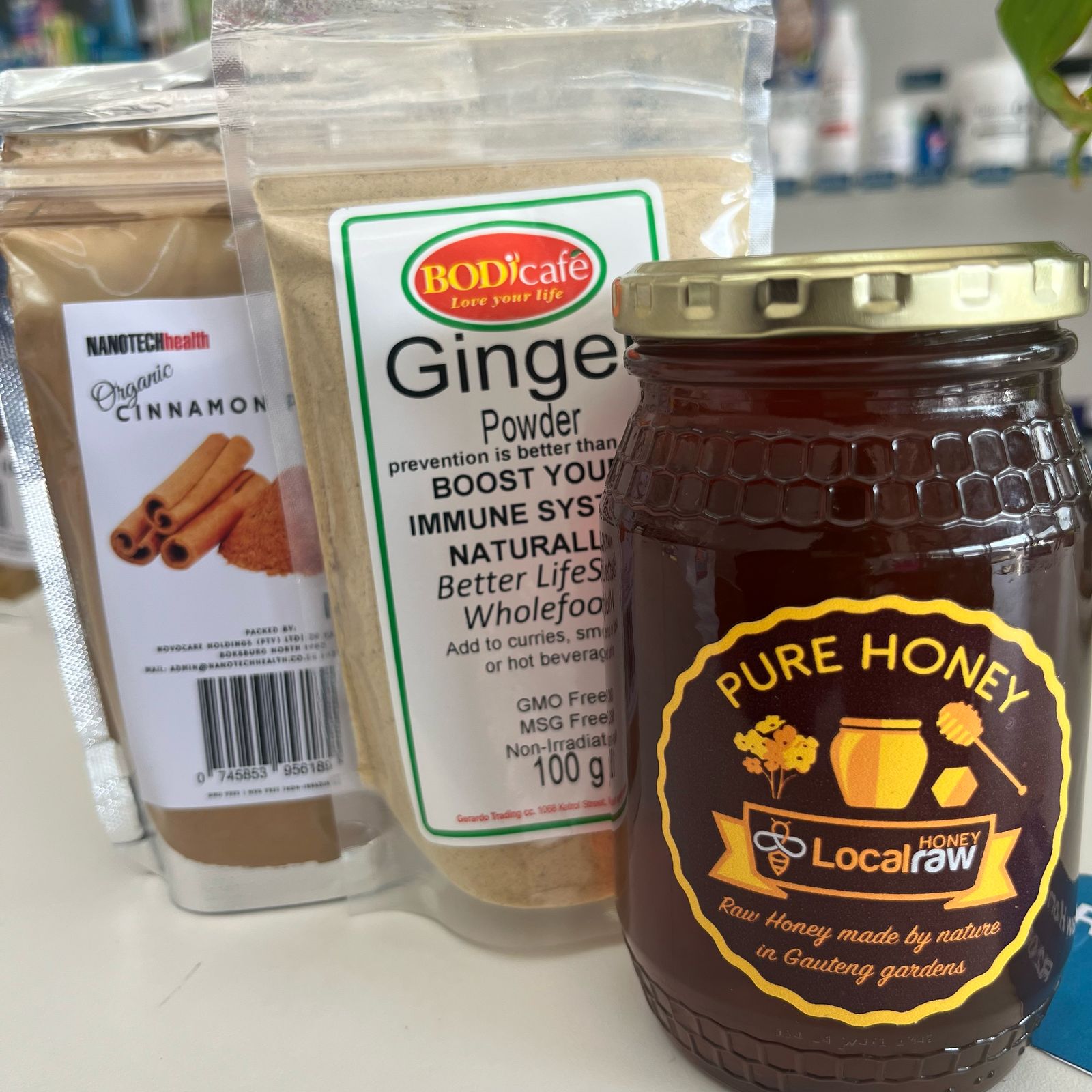 Honey, Cinnamon & Ginger Combo – Randpark Pharmacy